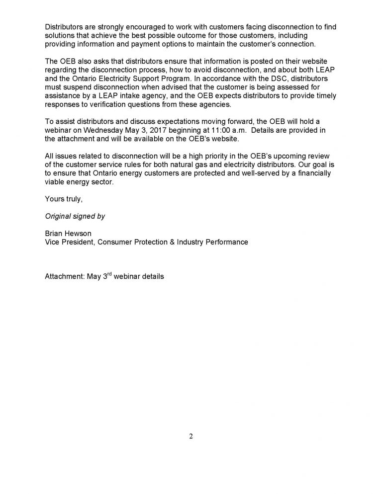 May 1st and Utility Disconnections - United Way of Bruce Grey