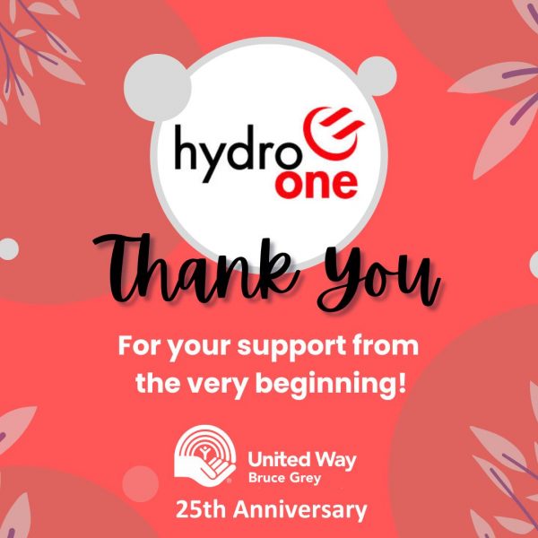 From The Very Beginning: Hydro One - United Way of Bruce Grey