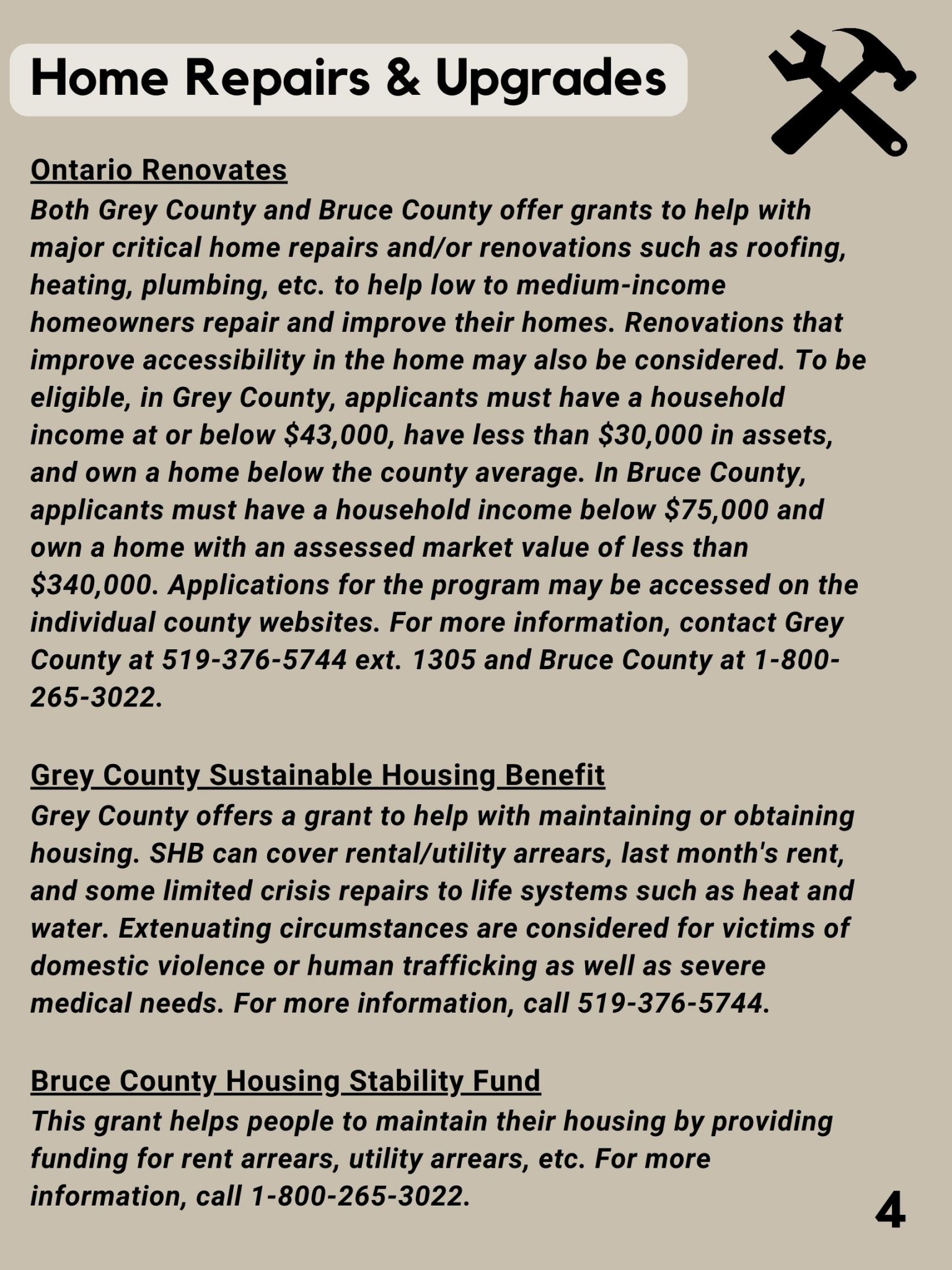 Turning Over Stones: Your Guide to Local Supports - United Way of Bruce ...