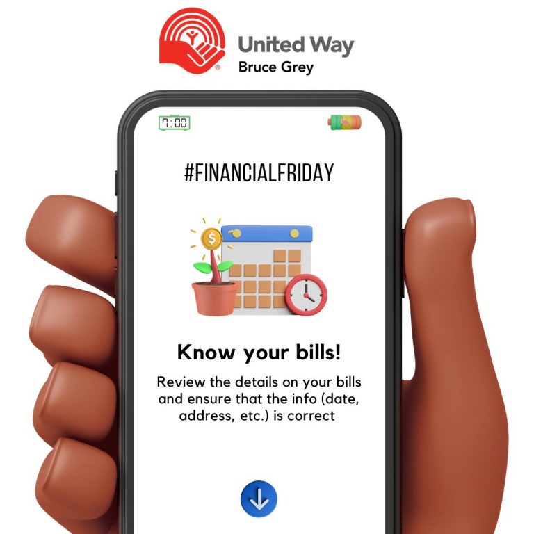 #FinancialFridays: Know your bills! - United Way of Bruce Grey