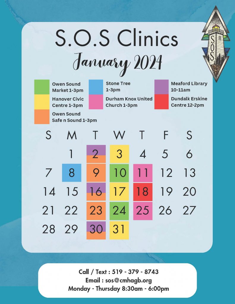 SOS Pop-up & Market Schedule - United Way of Bruce Grey