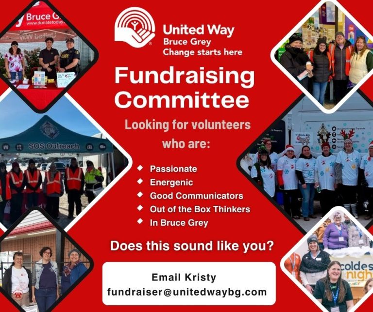 Join our Fundraising Committee! - United Way of Bruce Grey